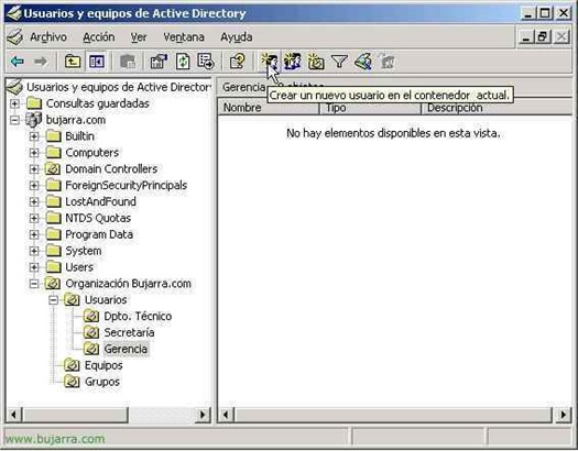 Cacharreo puro y duro: Práctica 28: Usuarios en Active Directory